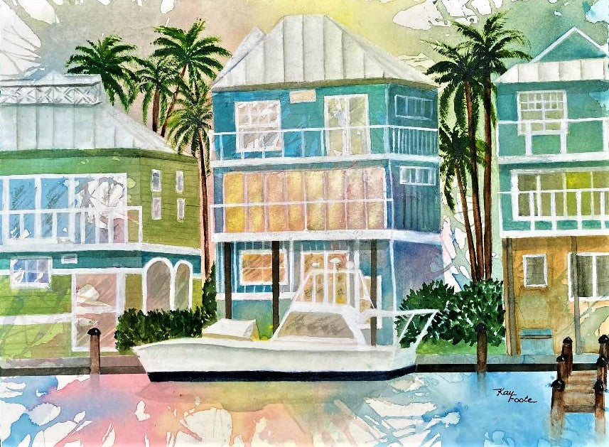 Matted Watercolor Print – Harbour View Gallery